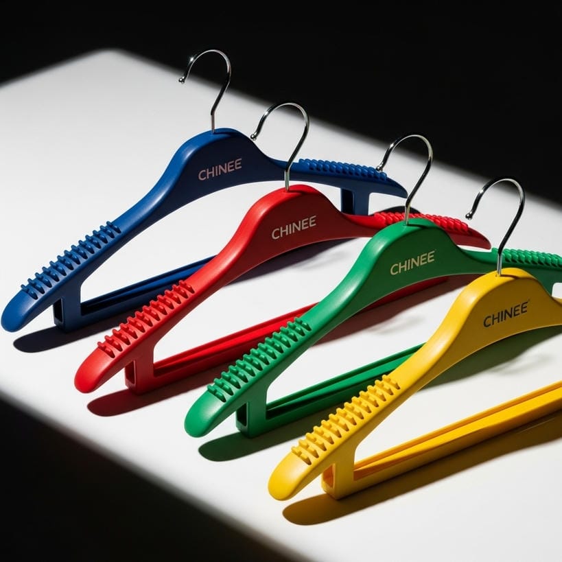 Customizable Multi-Color Plastic Hangers for Clothing Retail and ...