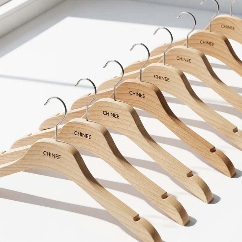 Customizable Wooden Hangers for Garment Retail and Storage Industry ...